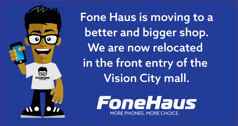 Fone Haus at the Mall Main Entrance – Vision City